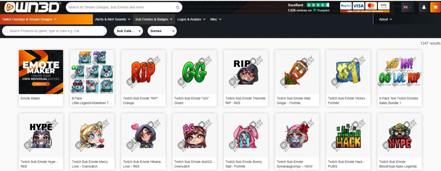 Custom Twitch Emotes - Best Artists 2026! - StreamScheme