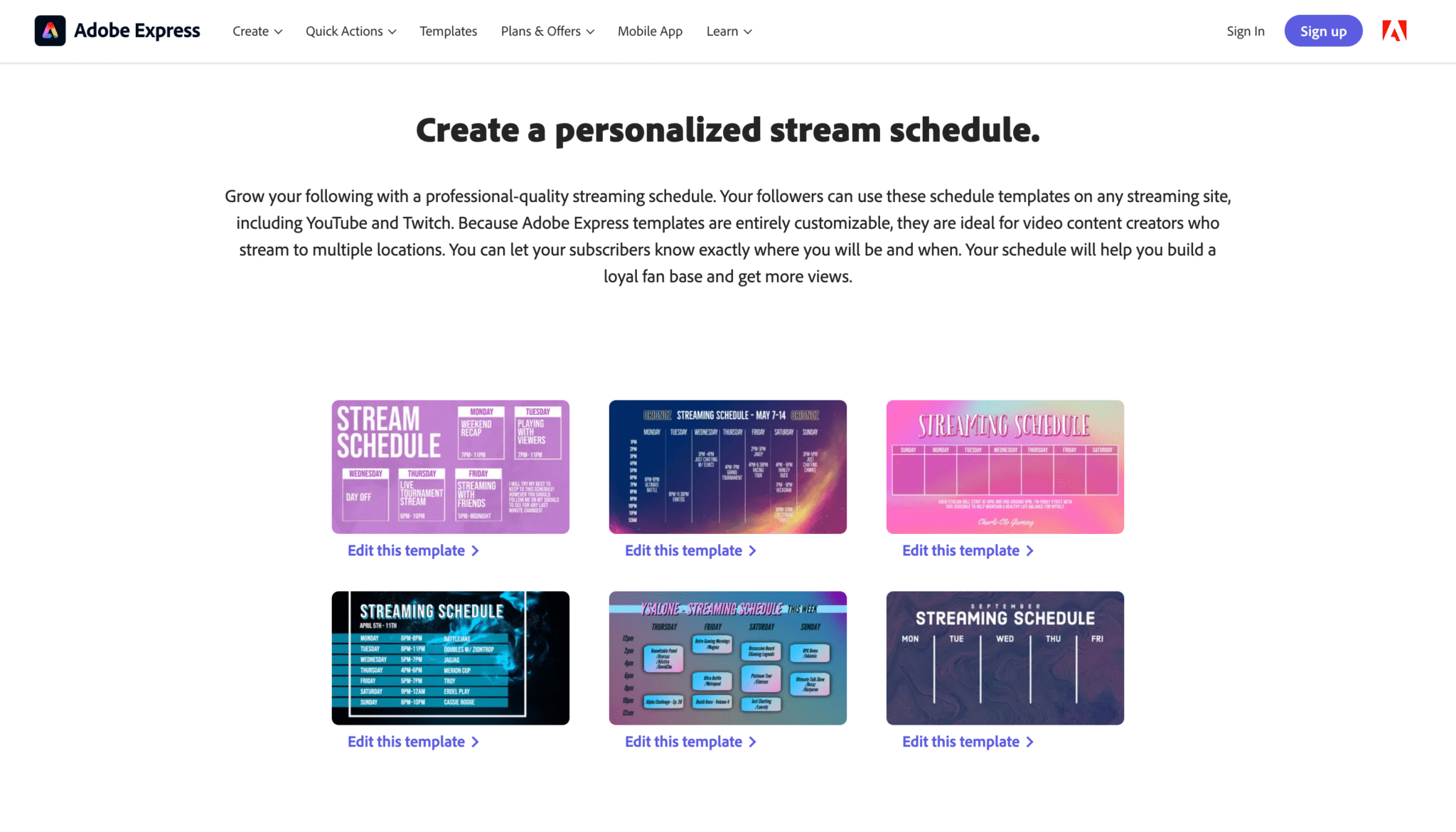 How To Add A Twitch Schedule Widget - StreamScheme