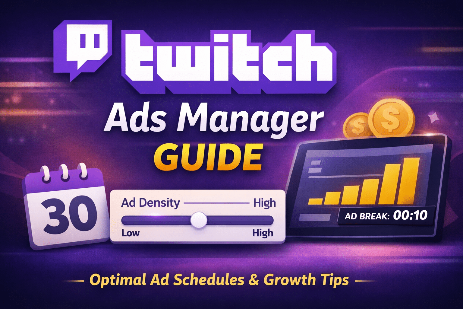 Twitch Ads Manager Settings (2026) – Best Ad Schedule For Growth
